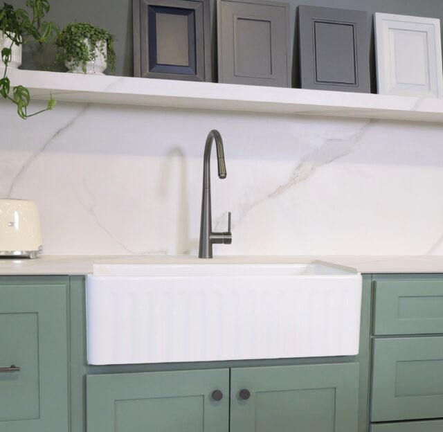 Luxury Kitchen Butler Sink 760x459mm - Ceramic White Glazed - KB7459 ...