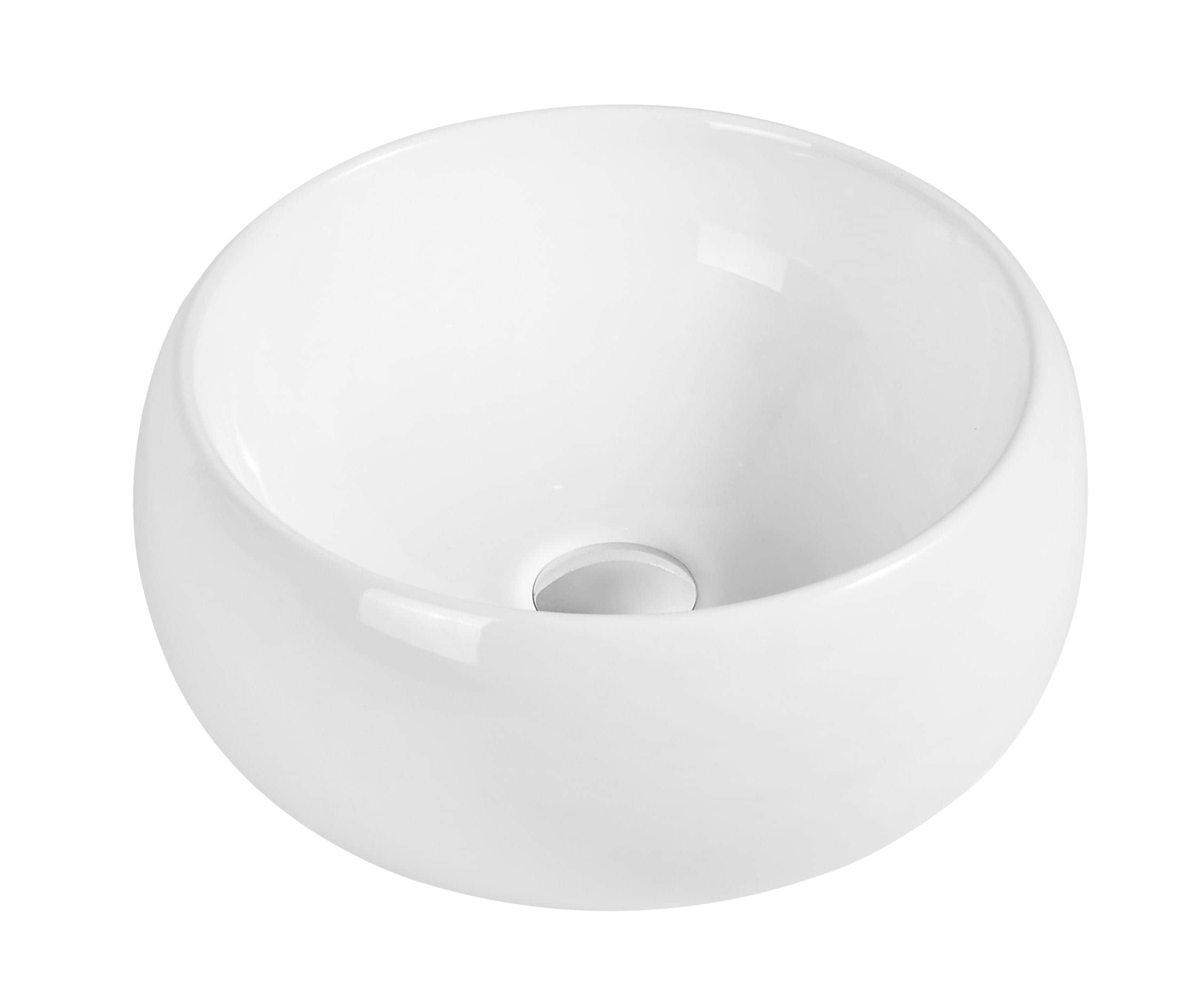 White Round Countertop Basin 400*400*155mm - Ceramic-315 - Jerry ...