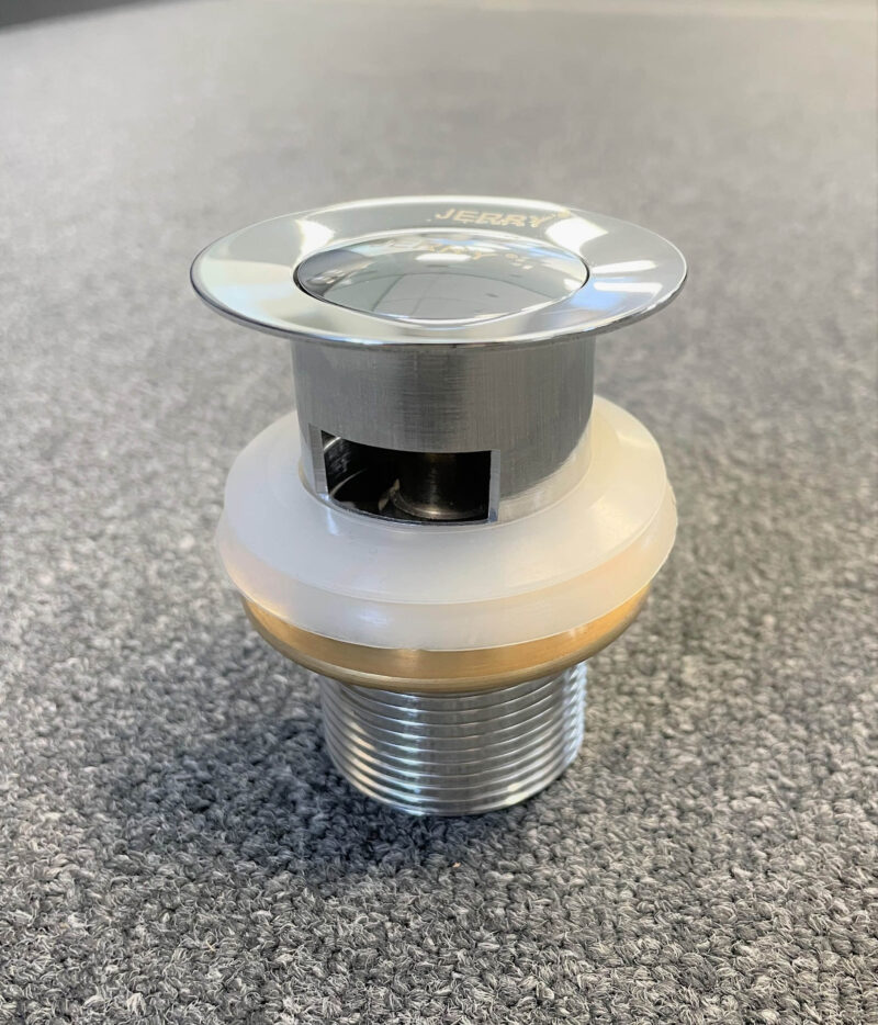 Chrome Bath Plug Architeckt Pop Up - Brushed Brass Bath Waste And Overflow