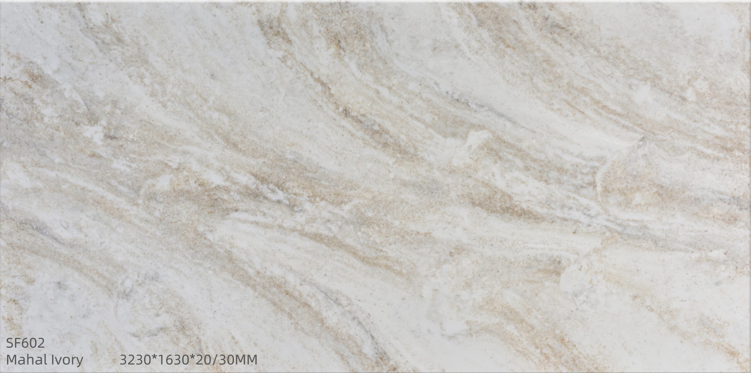 Silica-Free Engineered Stone Mahal Ivory SF602 - Jerry Kitchen & Bath Ltd