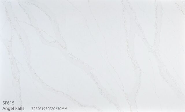 Silica-Free Engineered Stone Angel Falls SF615 - Jerry Kitchen & Bath Ltd